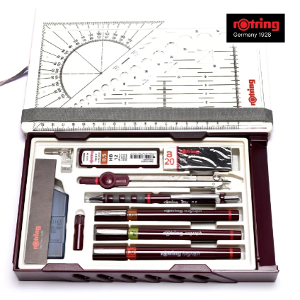 rOtring Isograph Technical Drawing Pen Set - Master College Set with ...