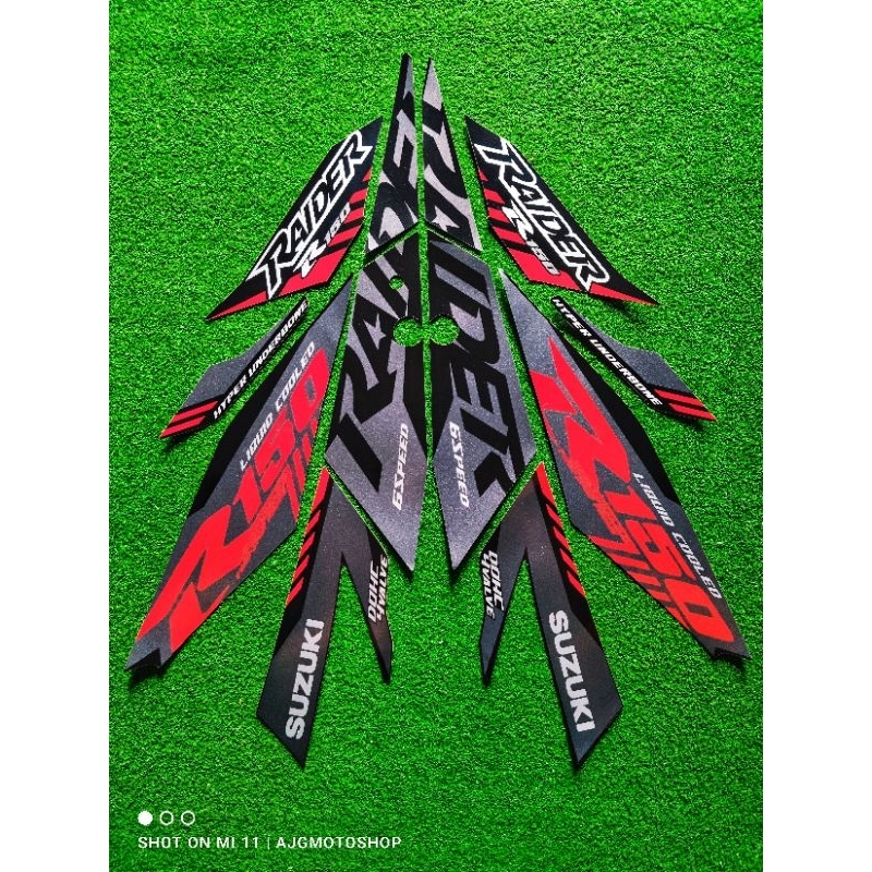 TITAN BLACK DECALS FOR SUZUKI RAIDER 150 FI 2021 | Shopee Philippines