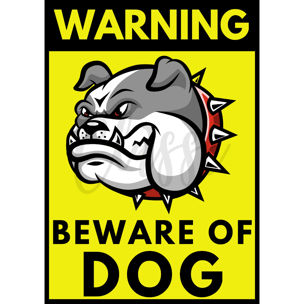 LAMINATED WARNING SIGNAGES A4 SIZE180GSM PAPER HIGH QUALITY BEWARE OF ...