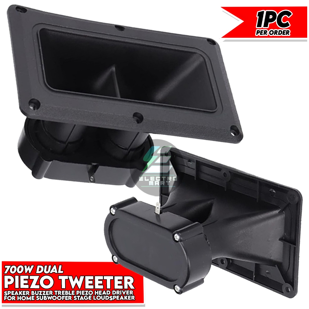 700W Dual Piezo Tweeters Horn Piezoelectric Speaker Buzzer Treble Piezo ...