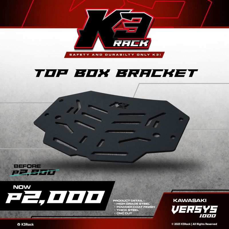 VERSYS 1000 | K3 RACK BRACKET | Shopee Philippines