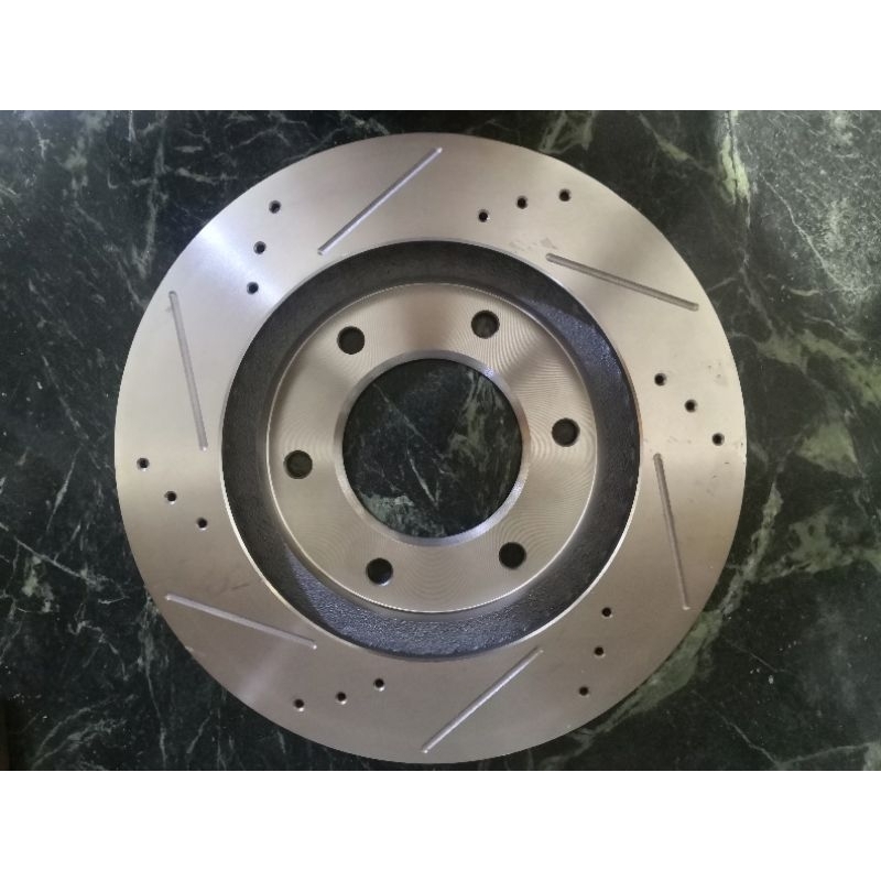 Montero 2008-2015 Gen2 / Strada 08-18 Rotor Disc slotted and Drilled ...