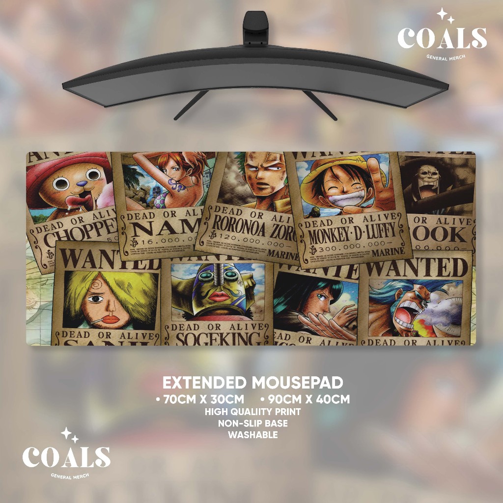 One Piece Extended Mousepad | Large Gaming Desk mat | Shopee Philippines