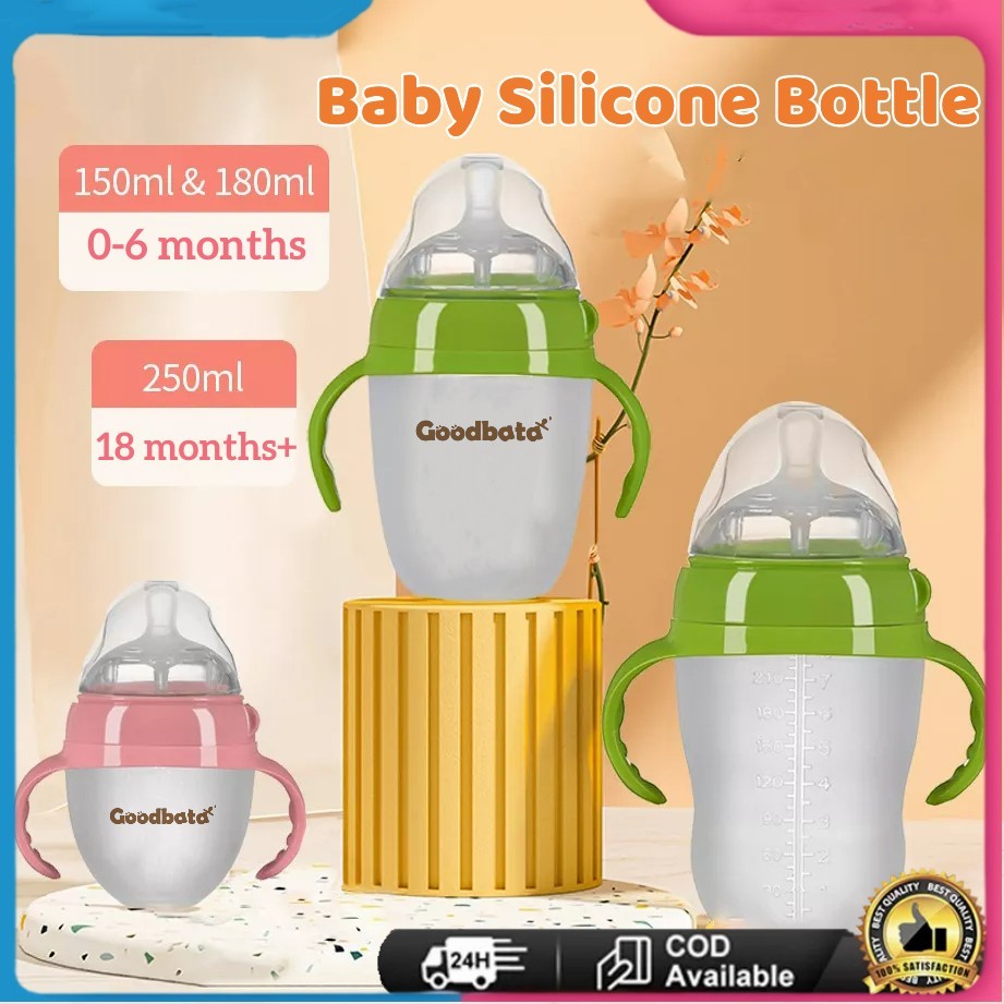 Goodbata Baby Silicone Feeding Nursing Bottle Nano Soft Milk Water Cup ...
