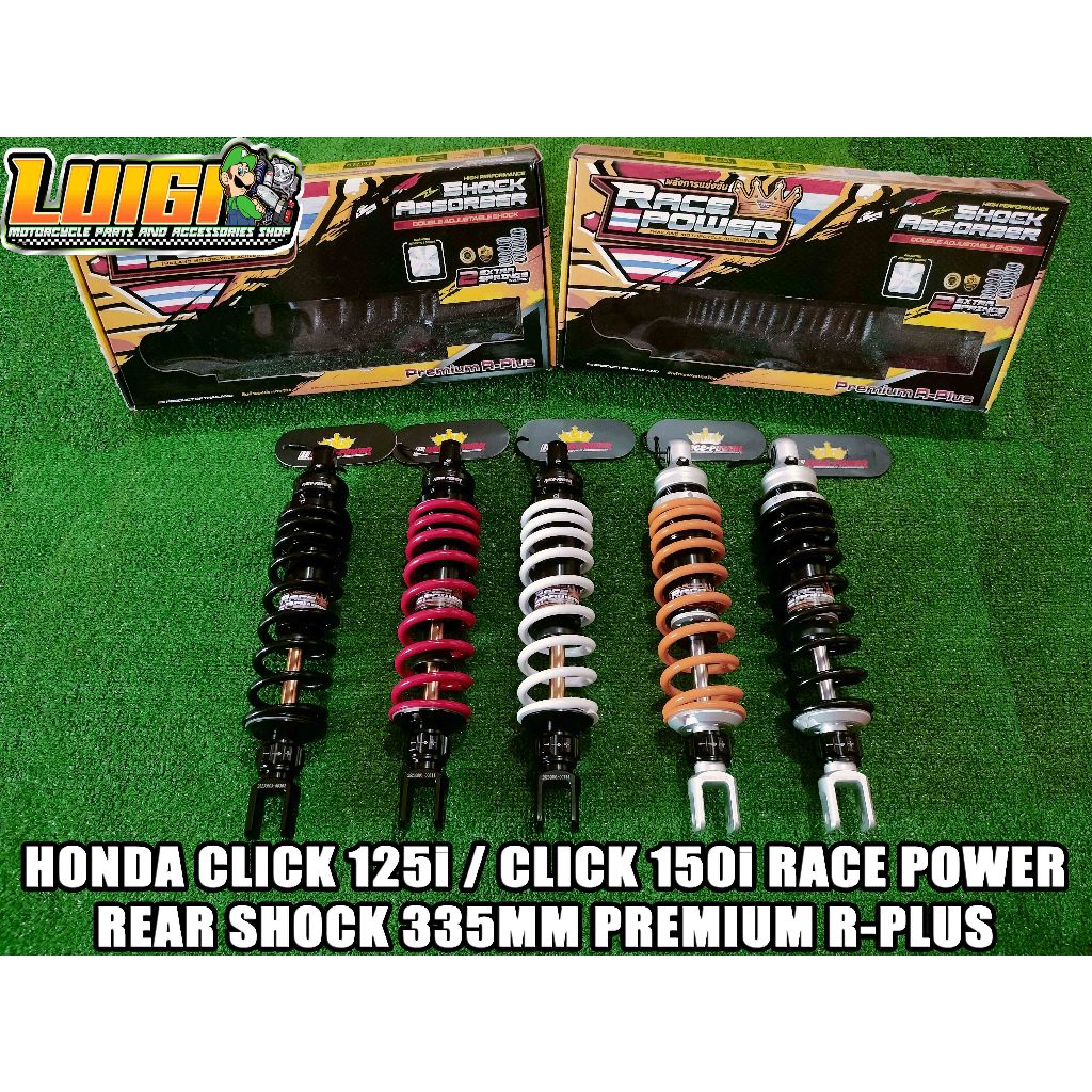 RACE POWER HONDA CLICK 125i / CLICK 150i REAR SHOCK 335MM PREMIUM R ...