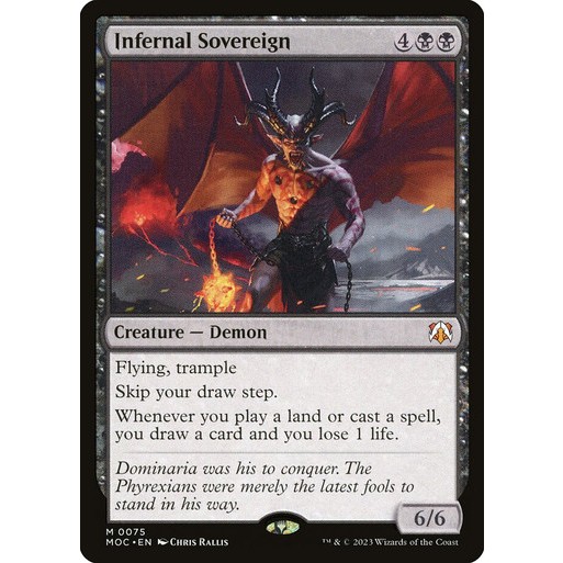 Infernal Sovereign - March of the Machine Commander (MOC) | Shopee ...