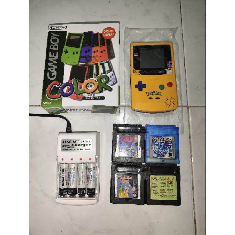 GBC Gameboy Color Original Pokemon Edition (Reshelled) with Free Games ...