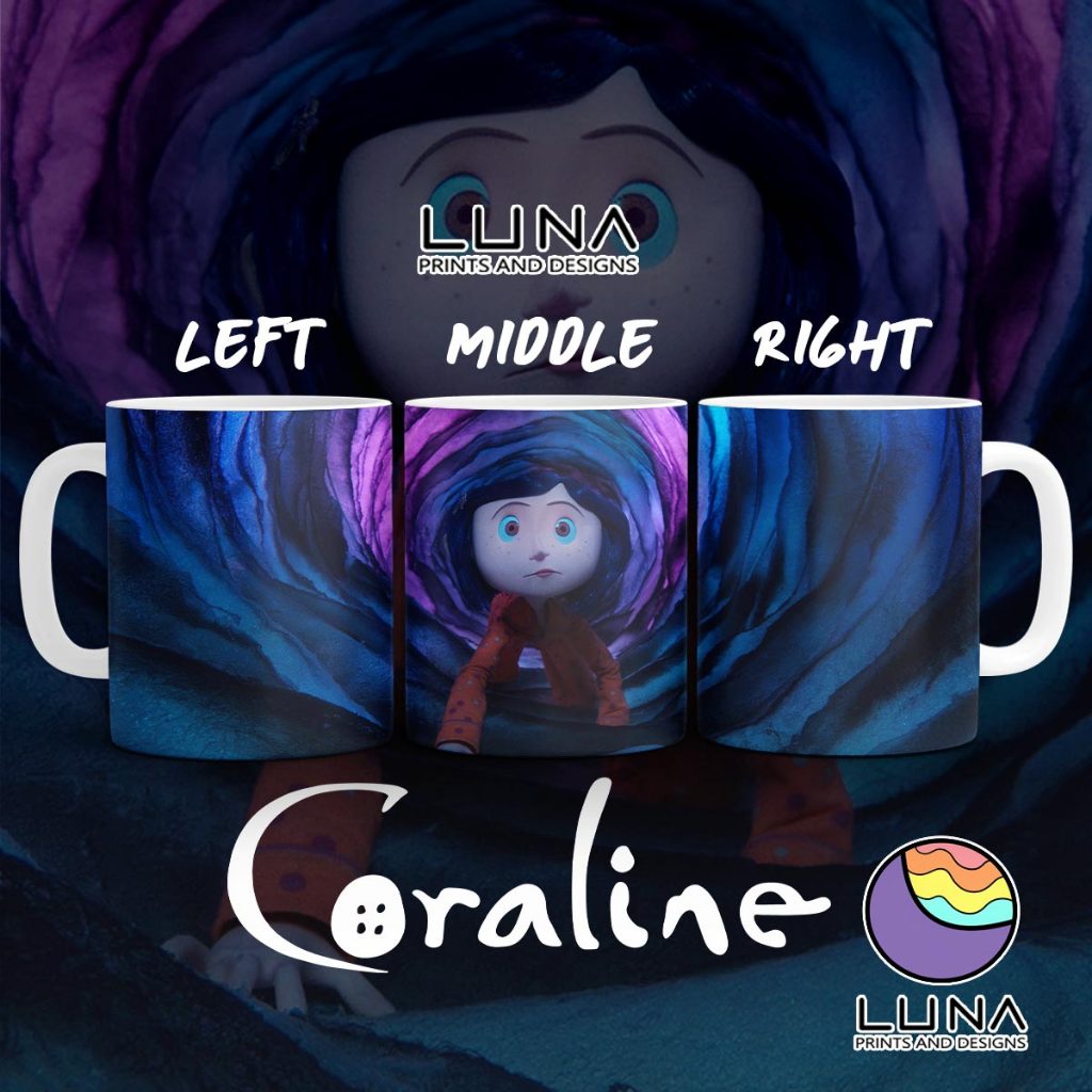 Coraline Coffee Mug (Halloween, Spooky) -Cartoon Mug Collection- The ...