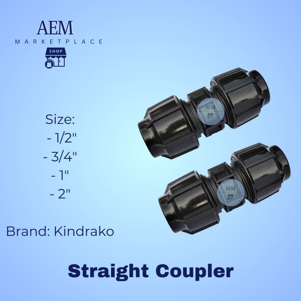 PE Compression Fittings Straight Coupler/Coupling (1/2, 3/4, 1, 2 ...