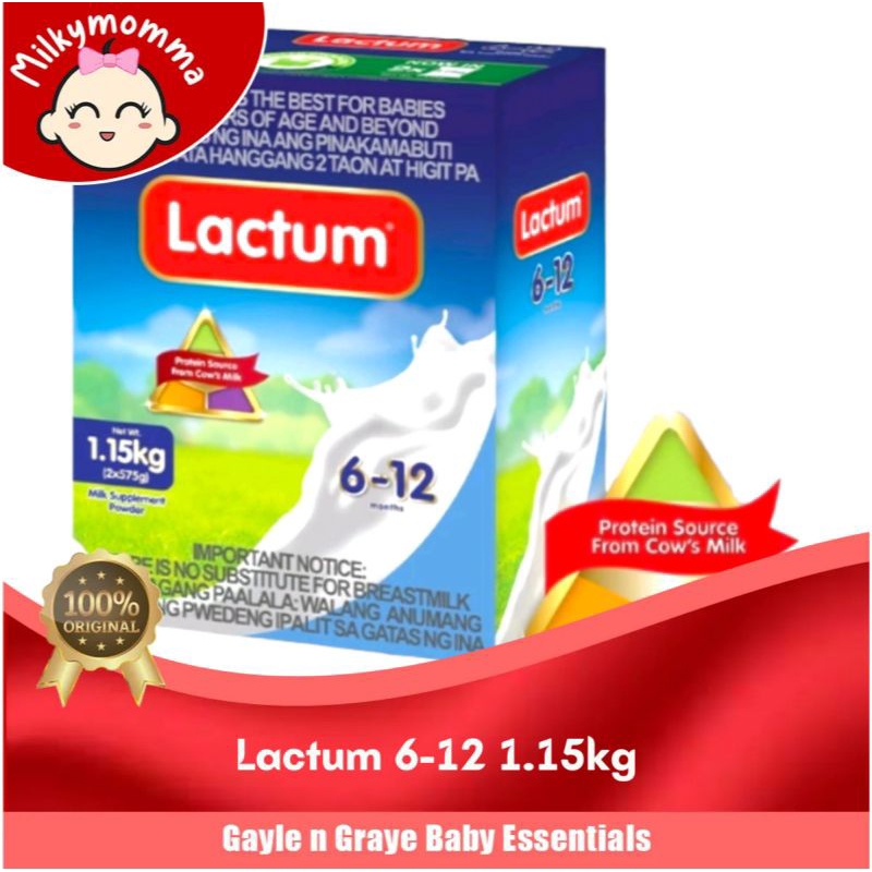Lactum 6-12 Months 1.15kg. Plain Milk Supplement | Shopee Philippines