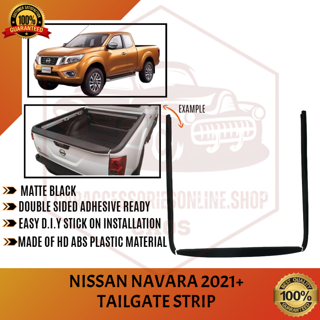 CAOS NISSAN NAVARA 2021+ OEM Rail Guard or Rail Liner /Tailgate Cover ...
