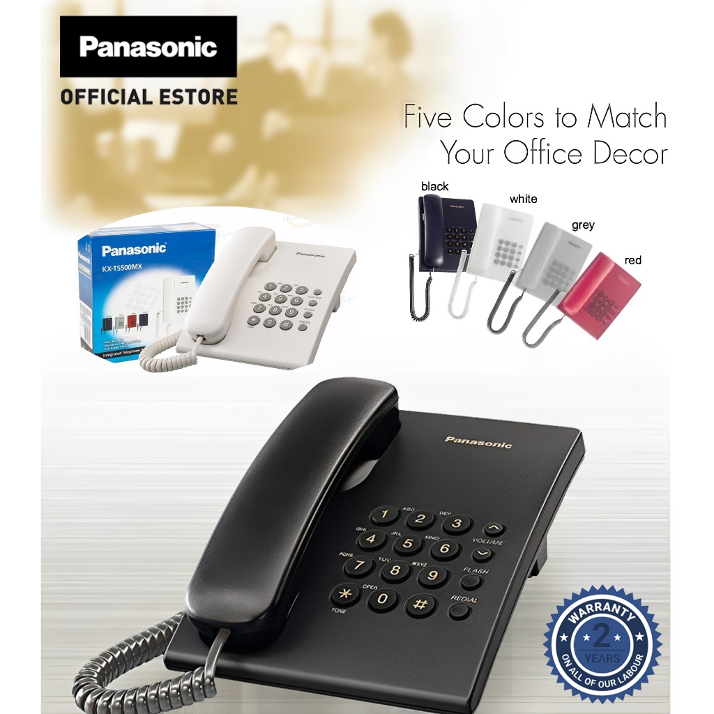 PANASONIC KX-TS500 DECT Single Landline Wall Desktop Phone KX-TS500 (TM line / Maxis / Office ...