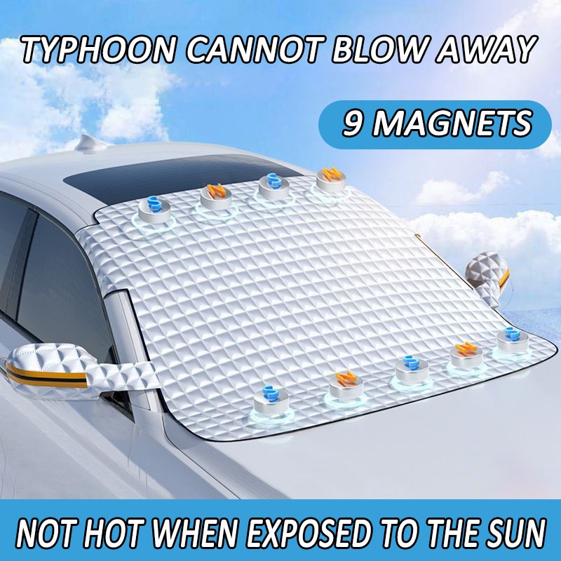 9 pieces of magnet car sun shade windshield cover Three layers ...
