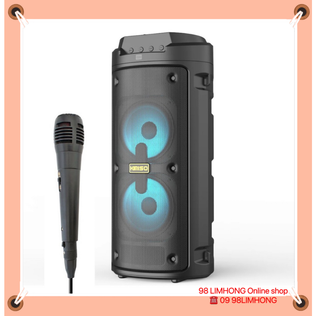 98 Speaker KMS-6681 Portable Connected Speaker With Mic | Shopee ...