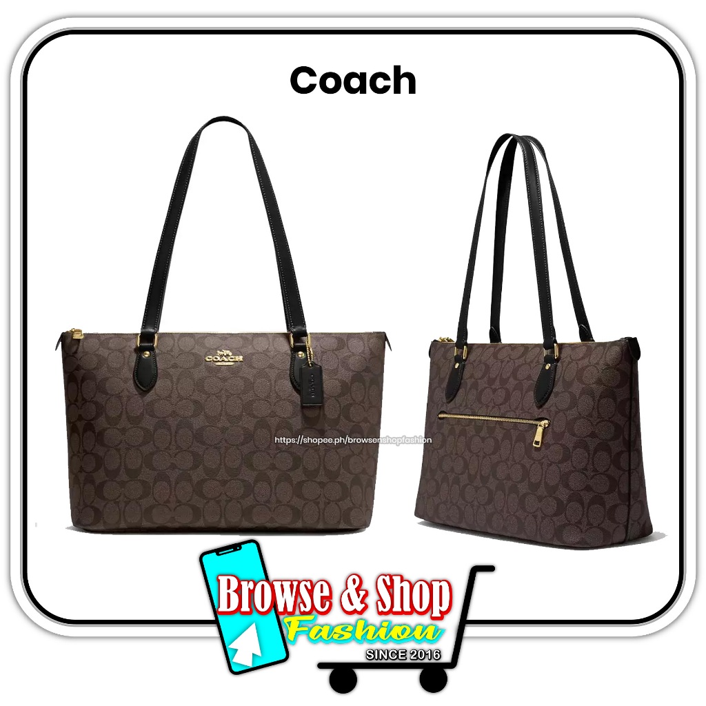 Gallery Tote Bag In Signature Canvas | Shopee Philippines