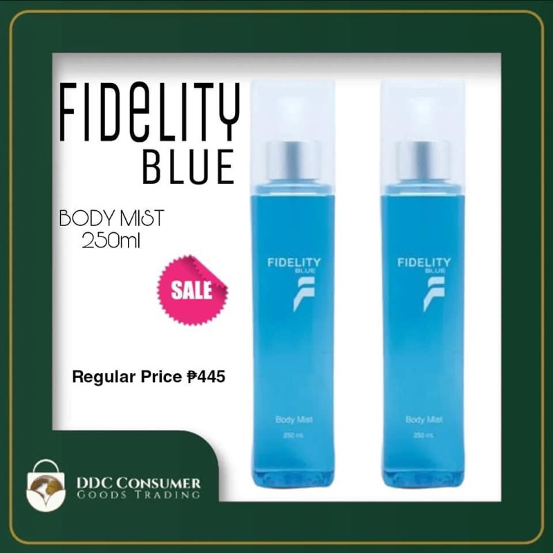 Fidelity Blue Perfume / Body Mist 250ml and 100ml | Shopee Philippines