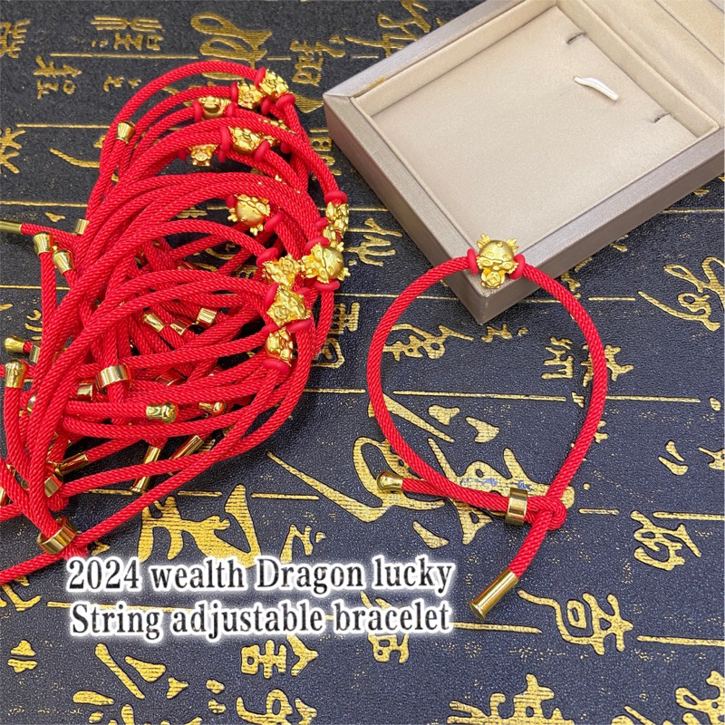 wealth Prosperity dragon& Red string bracelet | Shopee Philippines