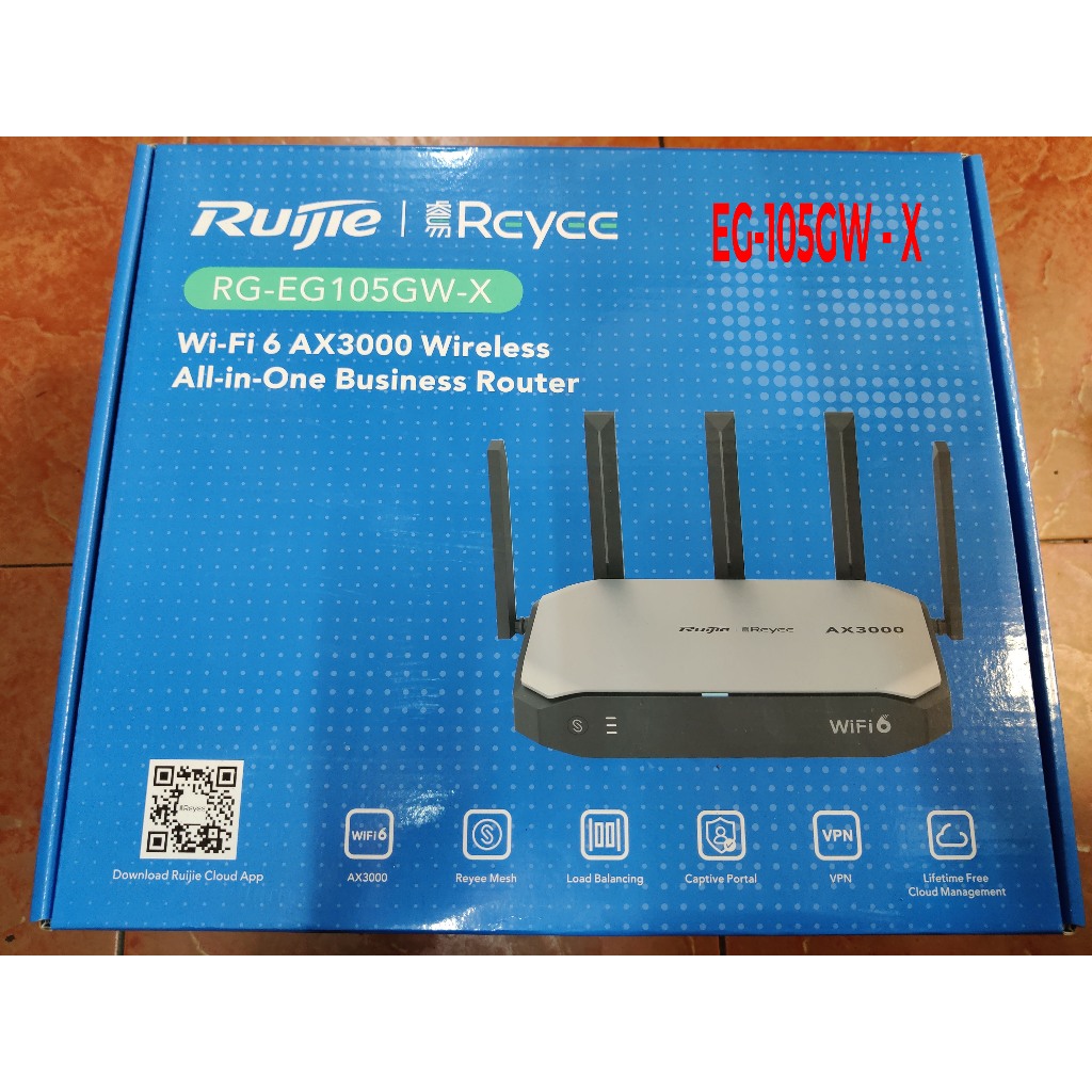 RG-EG105GW-X Wi-Fi 6 AX3000 High-performance All-in-One Wireless Router ...