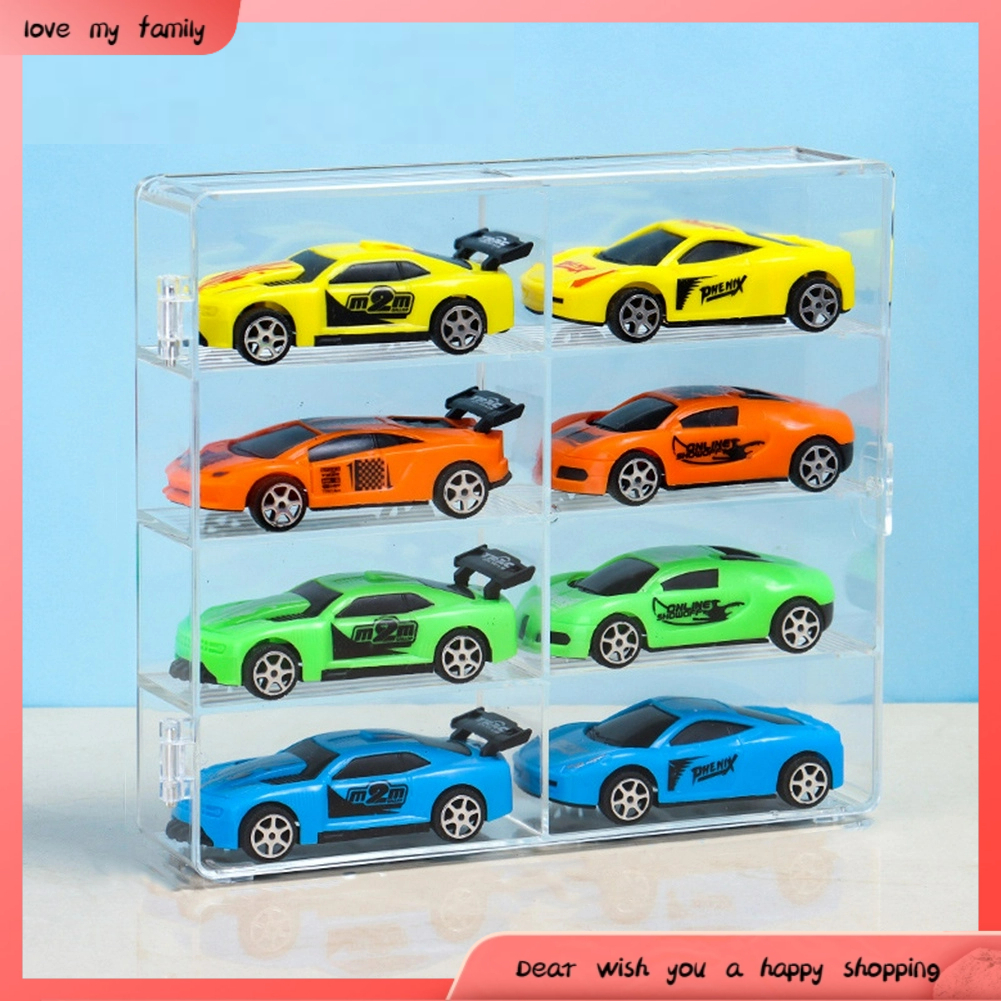 8 Slot Acrylic Display Case Hot Wheels Tomica 1:64 (THICK MATERIAL) 20 ...