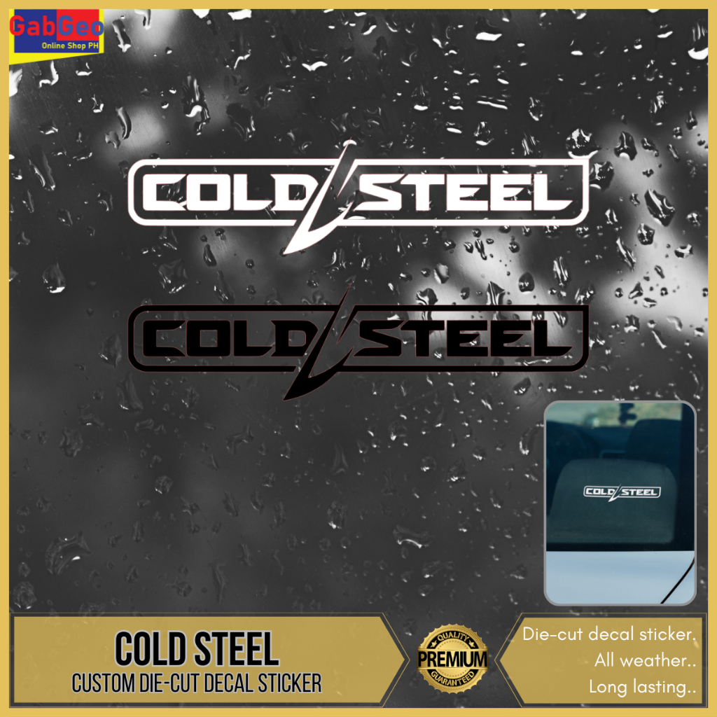 COLD STEEL Custom Decal Sticker - All weather diecut decal sticker ...