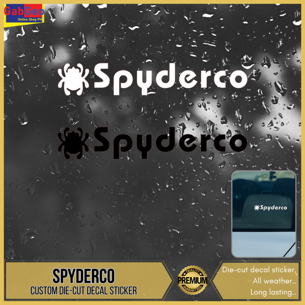 Spyderco EDC All Weather Diecut Decal Sticker For Car Motorcycle Water ...