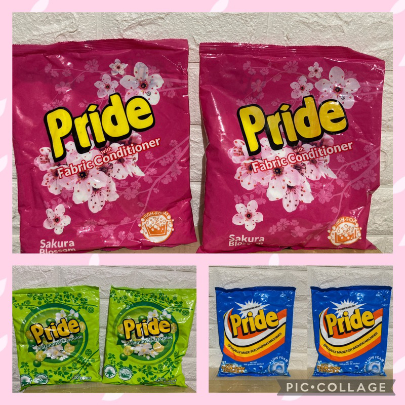 2pcs PRIDE Detergent Powder 500grams | Shopee Philippines