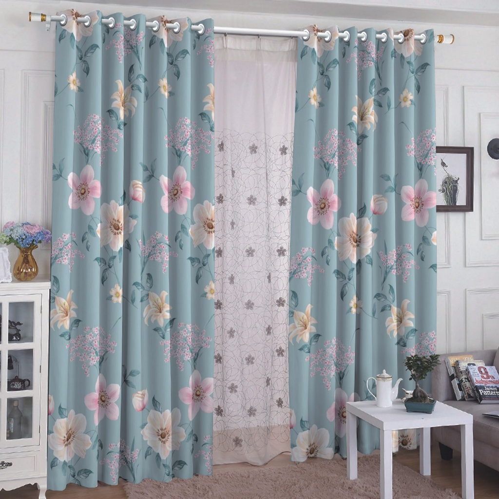 Ring Curtain 140X210CM for Home Window Door Kurtina Home Decoration ...