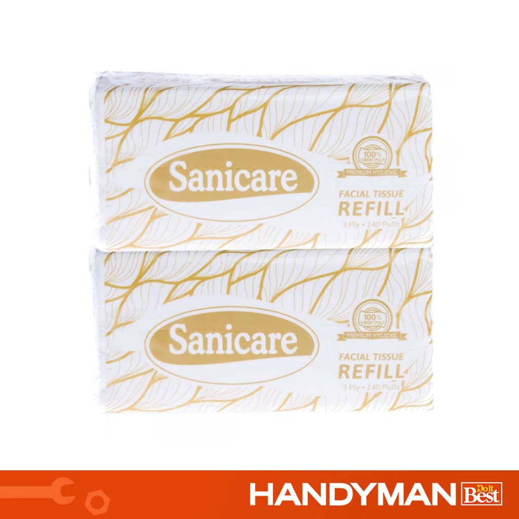 Sanicare Facial Tissue Refill, 3ply 140pulls - Set of 2 | Shopee ...