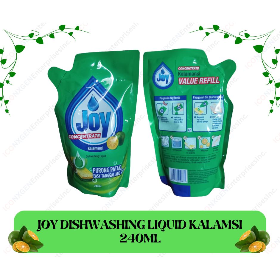 Joy Dishwashing Liquid Kalamansi 240ml | Shopee Philippines