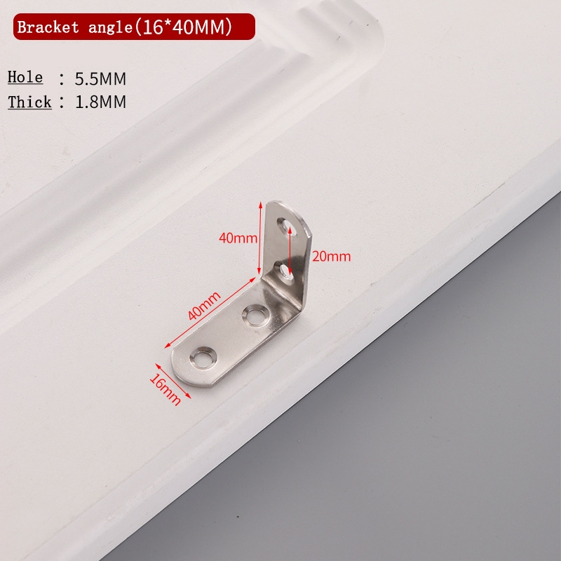 10pcs/set Stainless Steel Angle Bracket with screw Cabinet Bracket ...
