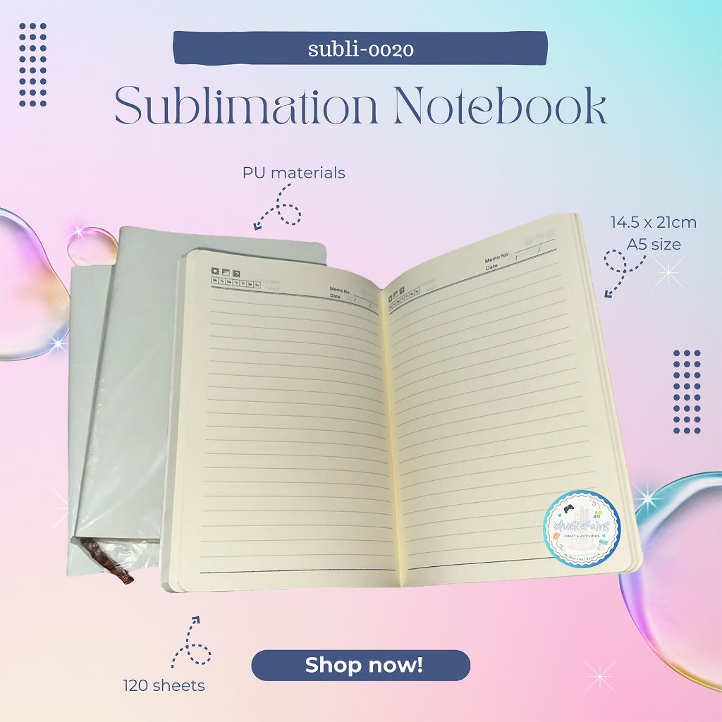 Sublimation Notebook (white) | Shopee Philippines