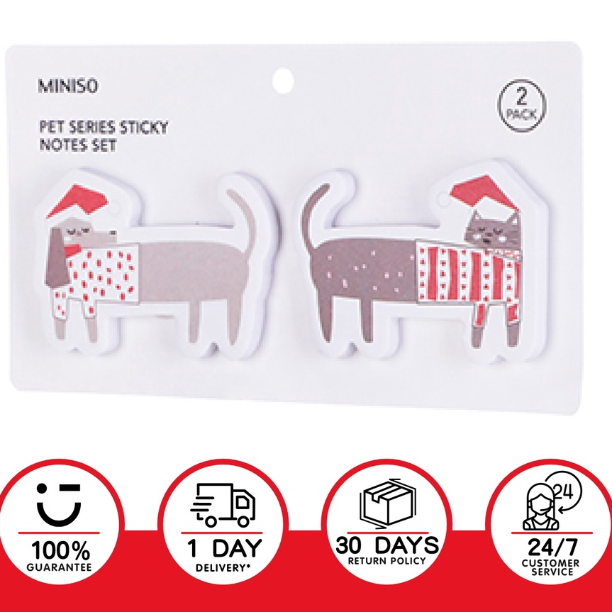 Miniso Pet Series Sticky Notes Set 2 Pack | Shopee Philippines