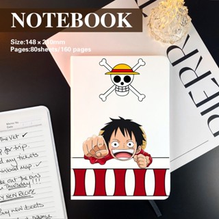 A5/A6 One Piece Luffy sheep head cowhide thickened notebook school ...