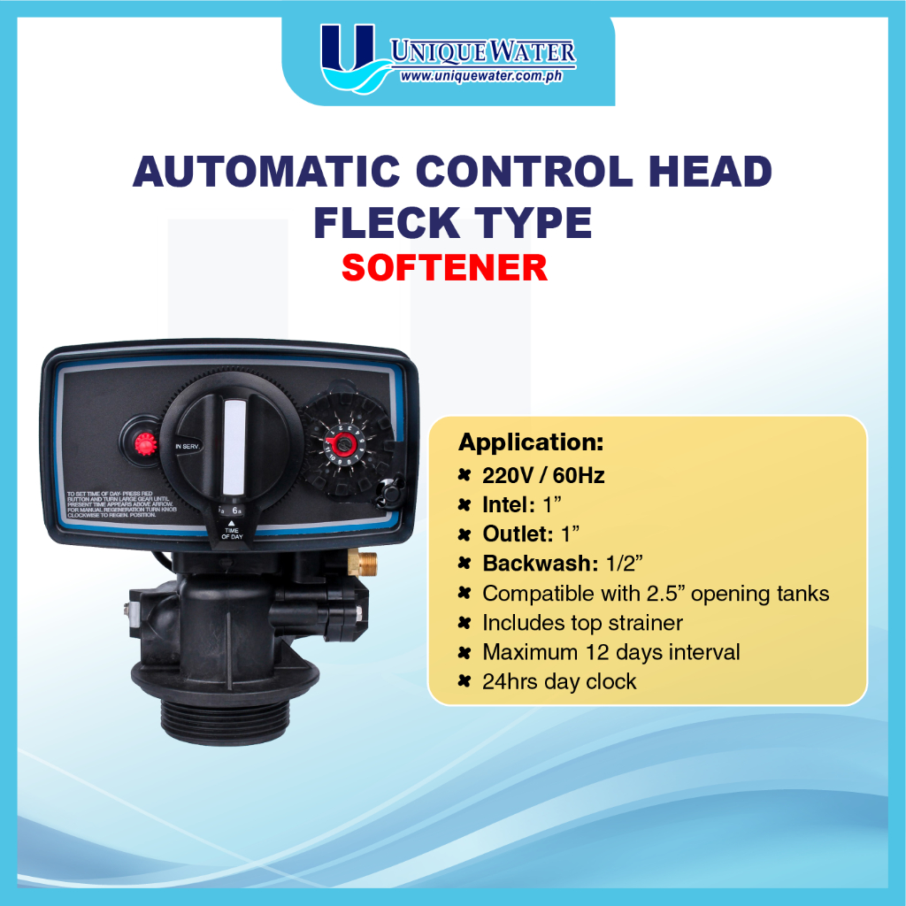 Fleck Type | Automatic Analog Control Valve Head (Water Softener ...