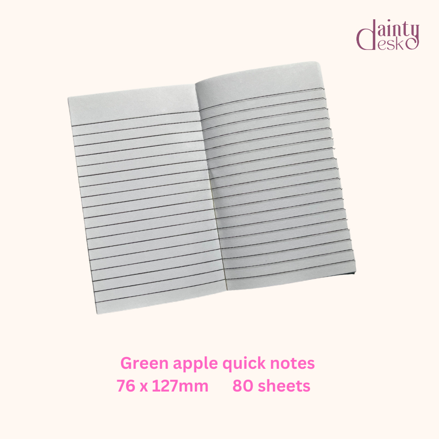 Green apple quick notes (tickler) | Shopee Philippines