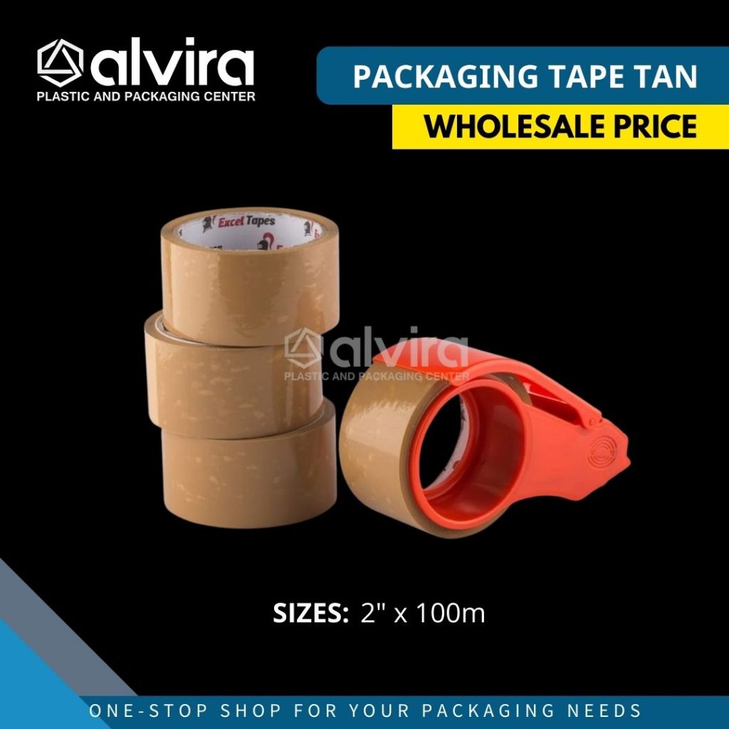 Packaging Tape Tan 2"x100m (45 microns) | Shopee Philippines