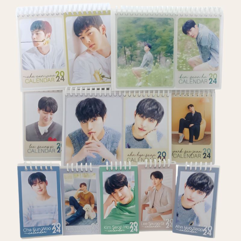 Oppa Kdrama Kpop 2024 Calendar Customized | Hyo Seop Eun Woo Seo Joon ...