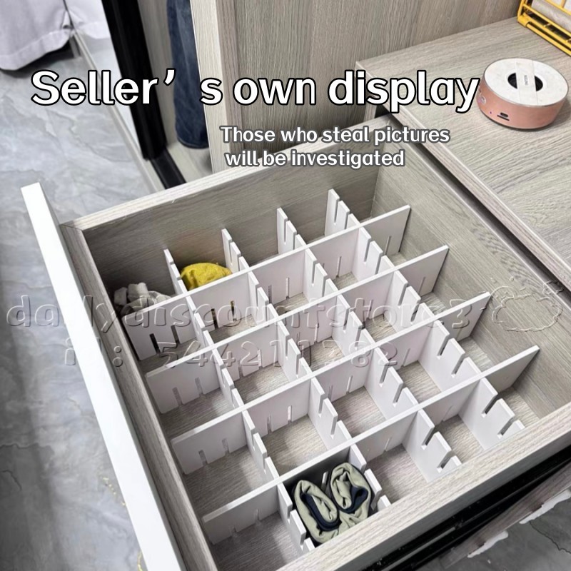 COD 1Pcs Adjustable DIY Drawer Divider Partition Space-Saving Drawer ...