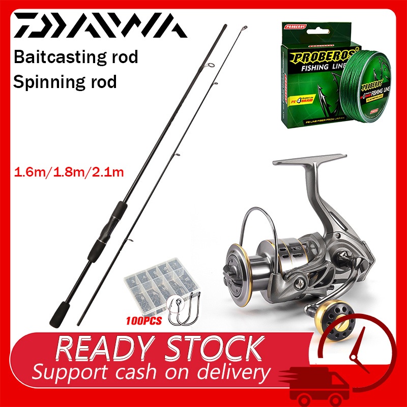 Fishing Rod 1.6m-1.8m-2.1m ultralight fishing rod 1 Reel Set fishing ...