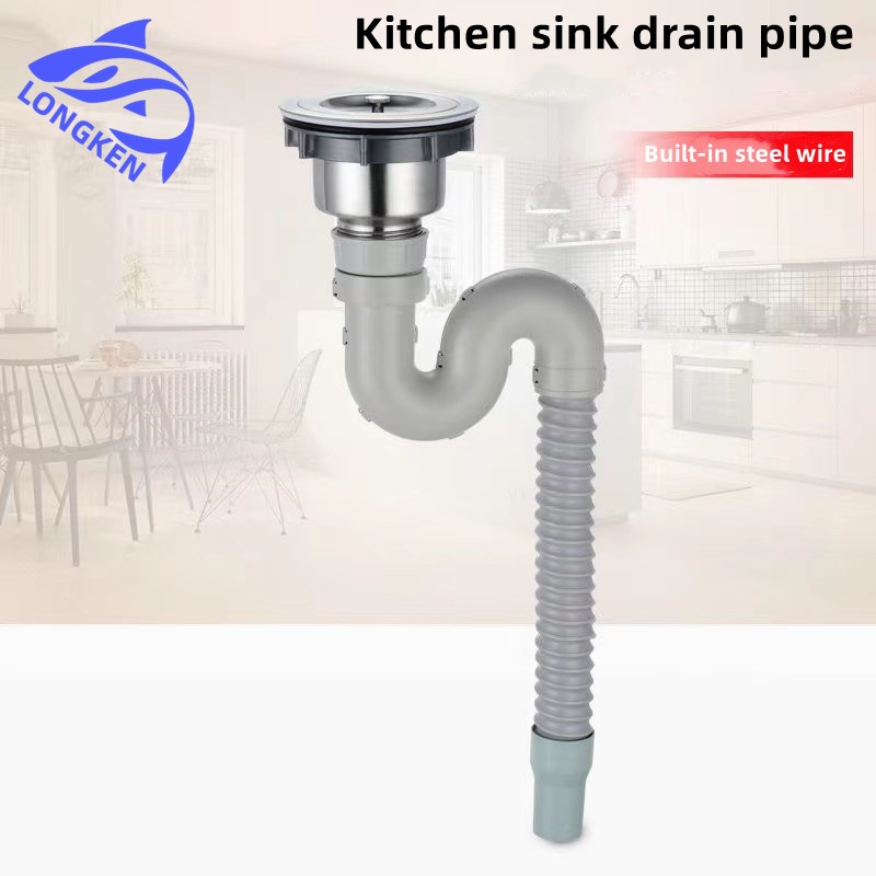 LONGKEN Kitchen sewer pipe sink accessories deodorant downspout sink ...