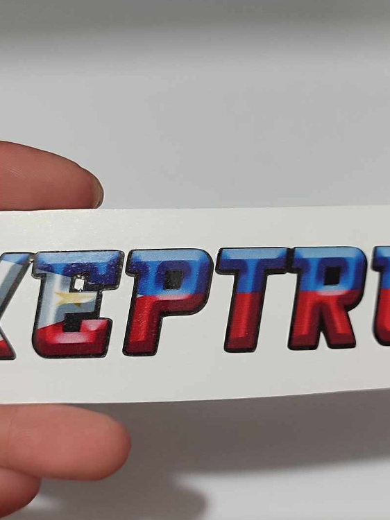 AKP SKEPTRON PRINTED CUT STICKER WITH TRANSFER TAPE | Shopee Philippines