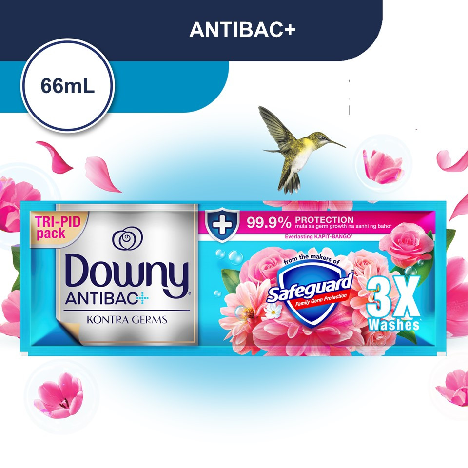 Downy Fabric Conditioner Antibac Tripid Pack Sachet 66ml 6s | Shopee Philippines