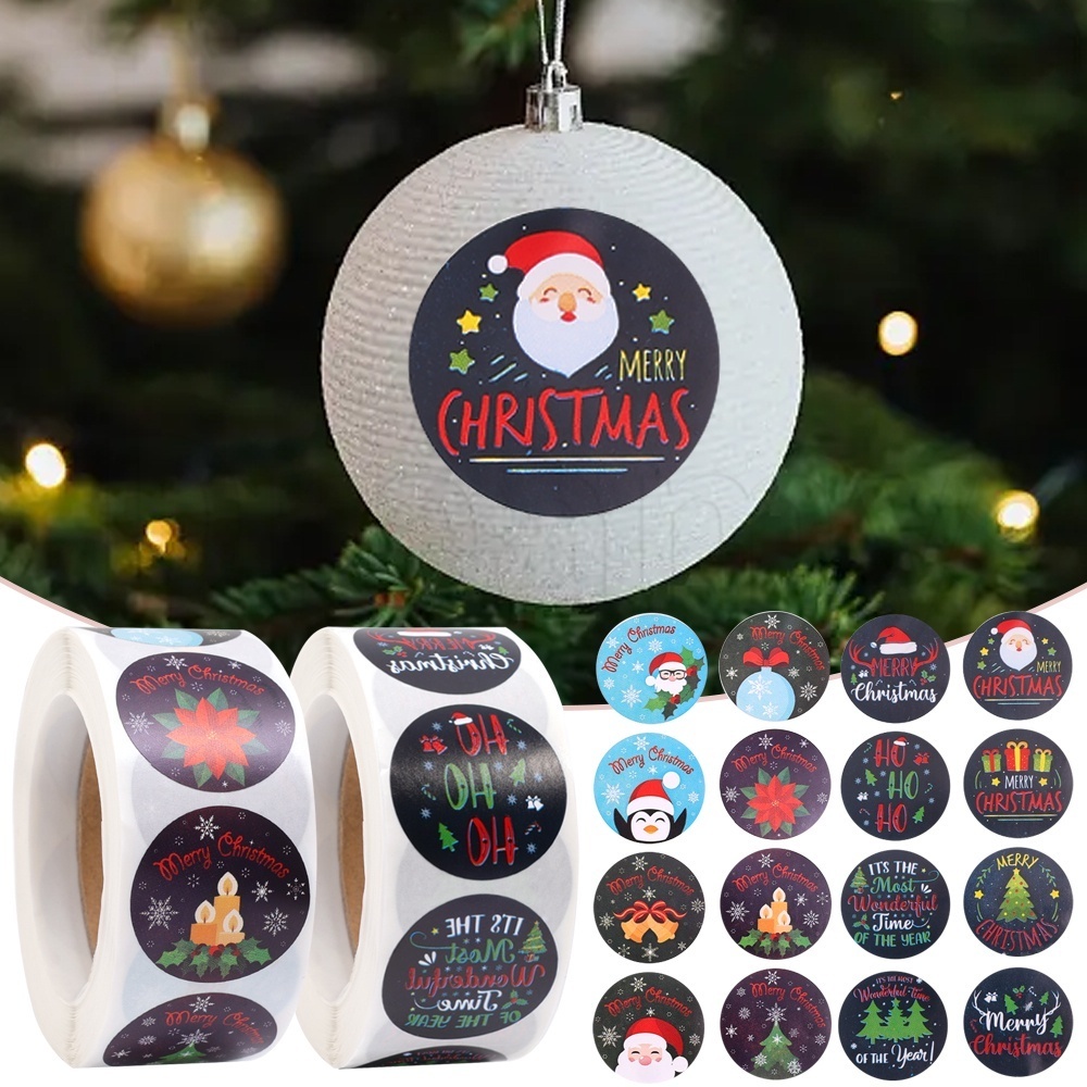 500 pcs Christmas Packaging Sticker for Seal Label Decoration ...