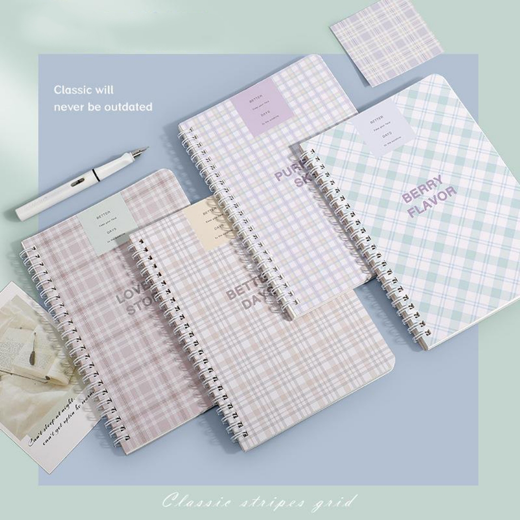 1PC A5 Spiral Notebook 60 Sheets Binder Notebook Student Line Hardbound ...