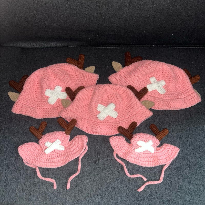 One Piece Tony Tony Chopper Bucket Hat & Luffy Bucket Hat Crochet ...