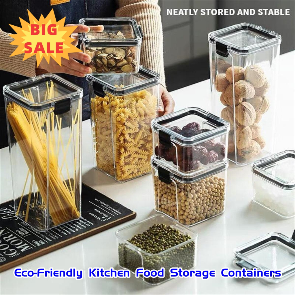 food storage box container Kitchen Seal Storage Tank Square Food 1800 ...