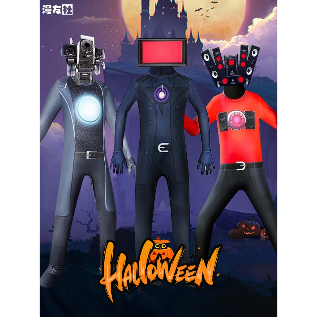 Cod Skibidi Toilet Cosplay Costume TV Man Halloween Role-Playing Events ...