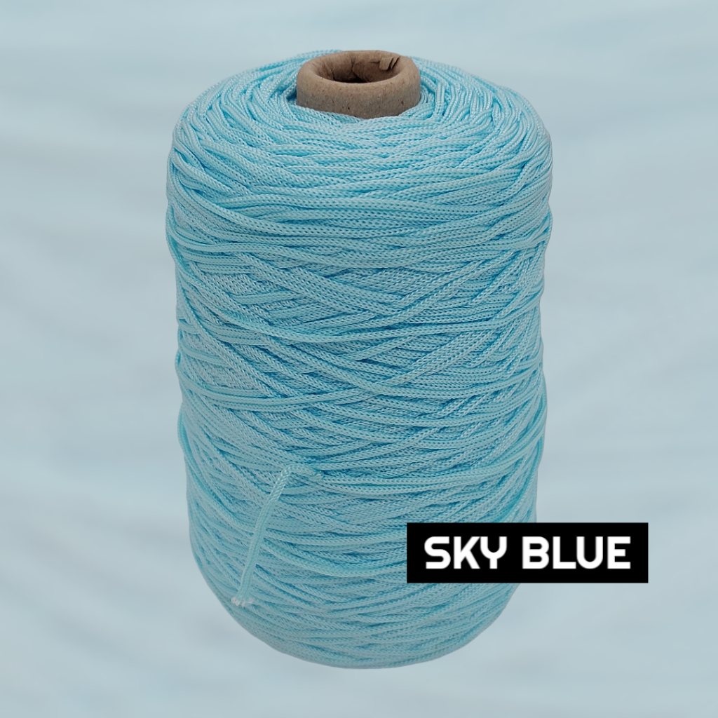 Yarns Art: 2MM TINY CORDS/ POLYPROPYLENE NYLON (ROUND BRAIDED) ROPE ...