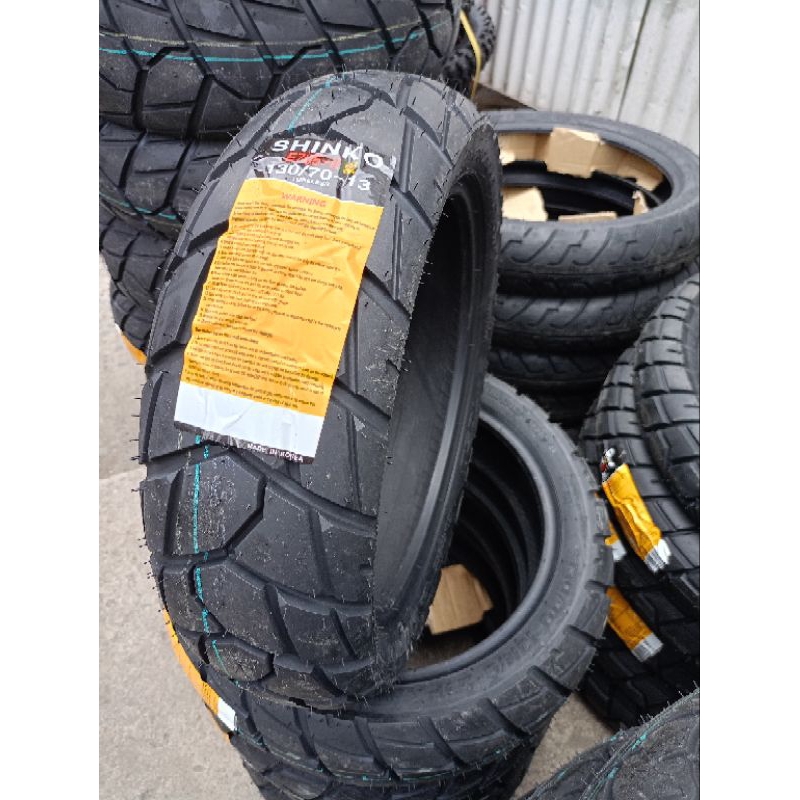 Dual sports 110/80-14 or 130/70-13 or 1pair E705-II Tubeless Shinko ...