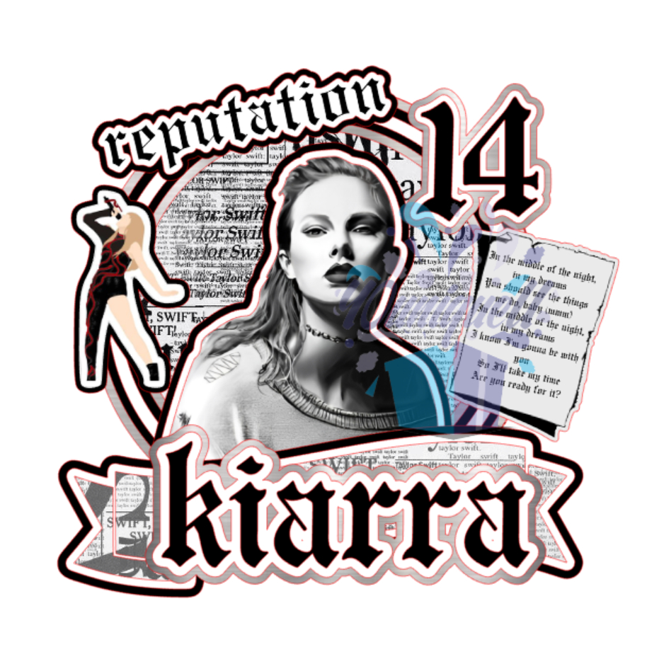 Taylor Swift Reputation Cake Topper 3dlayered Cake Topper Shopee Philippines 